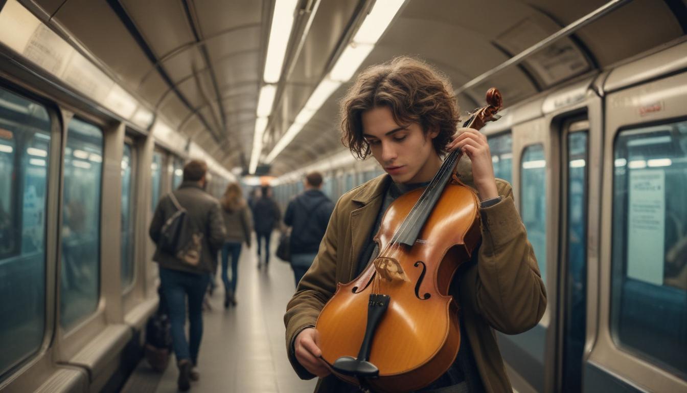 Pourquoi un musicien célèbre joue-t-il dans le métro